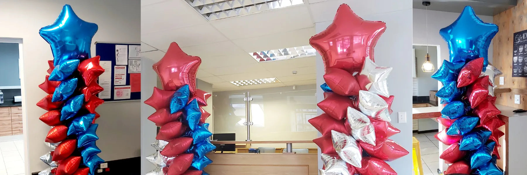 Amazing Star Foil Balloon Columns for Momentum Customer Service in Gqe ...