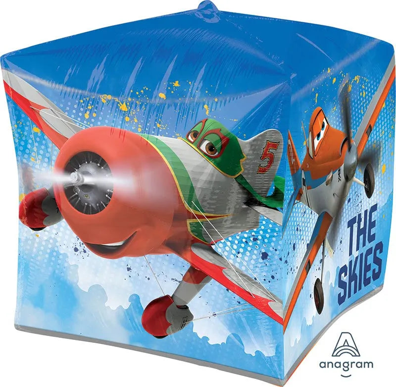 Big 38cm 15 Inch Cuboid Shaped Cubez Balloon, Disney Planes– Balloon Supply