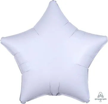 Opaque White Star ,45cm 18 Inch Standard Foil Balloon– Balloon Supply