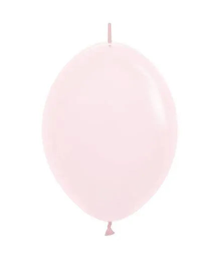 30cm 12 Inch Link-O-Loon Sempertex Latex Balloon, Pastel Matte Pink 10 ...
