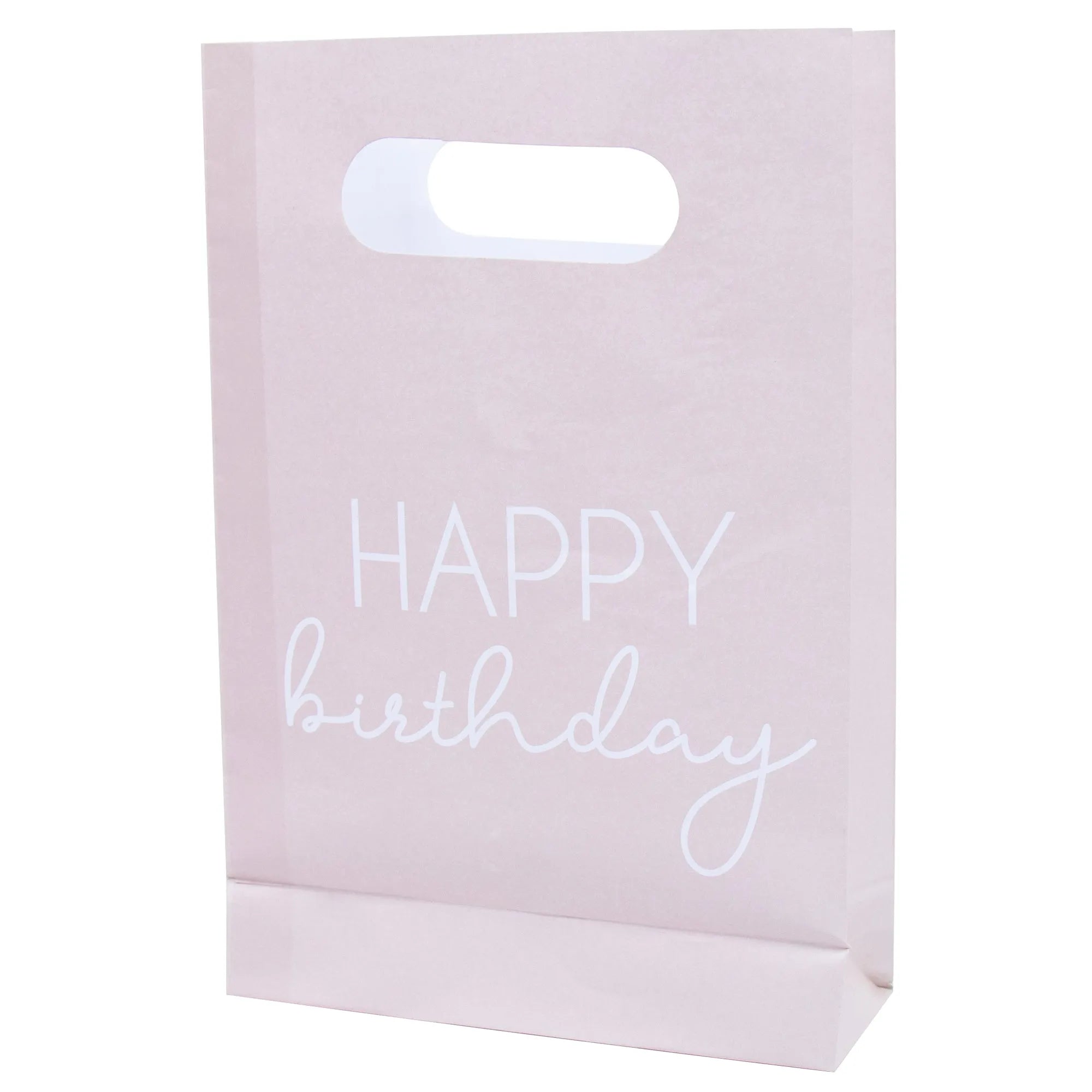 Neutral Birthday Paper Party Bags 8 Pack– Balloon Supply
