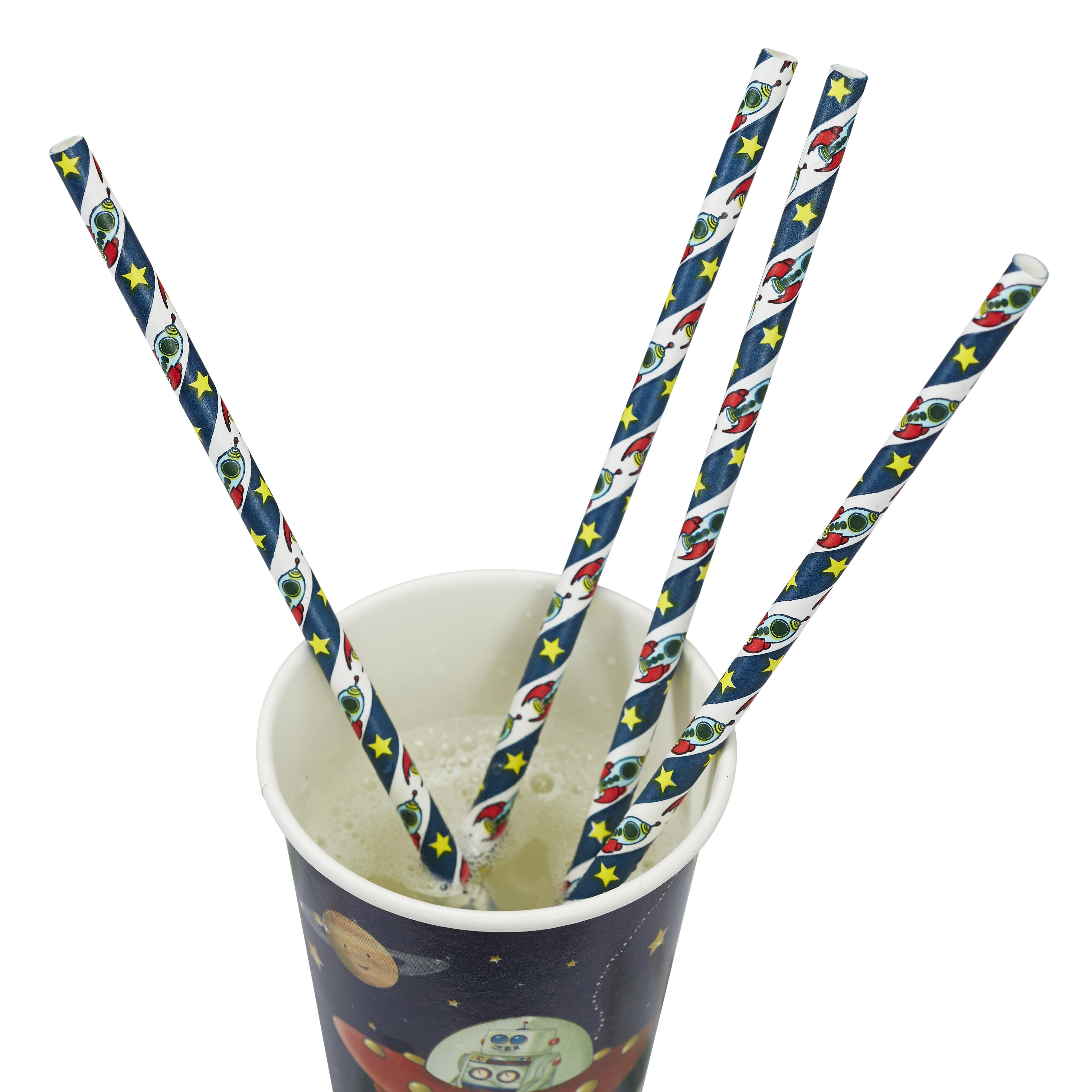 Space Adventure Paper Straws 25– Balloon Supply