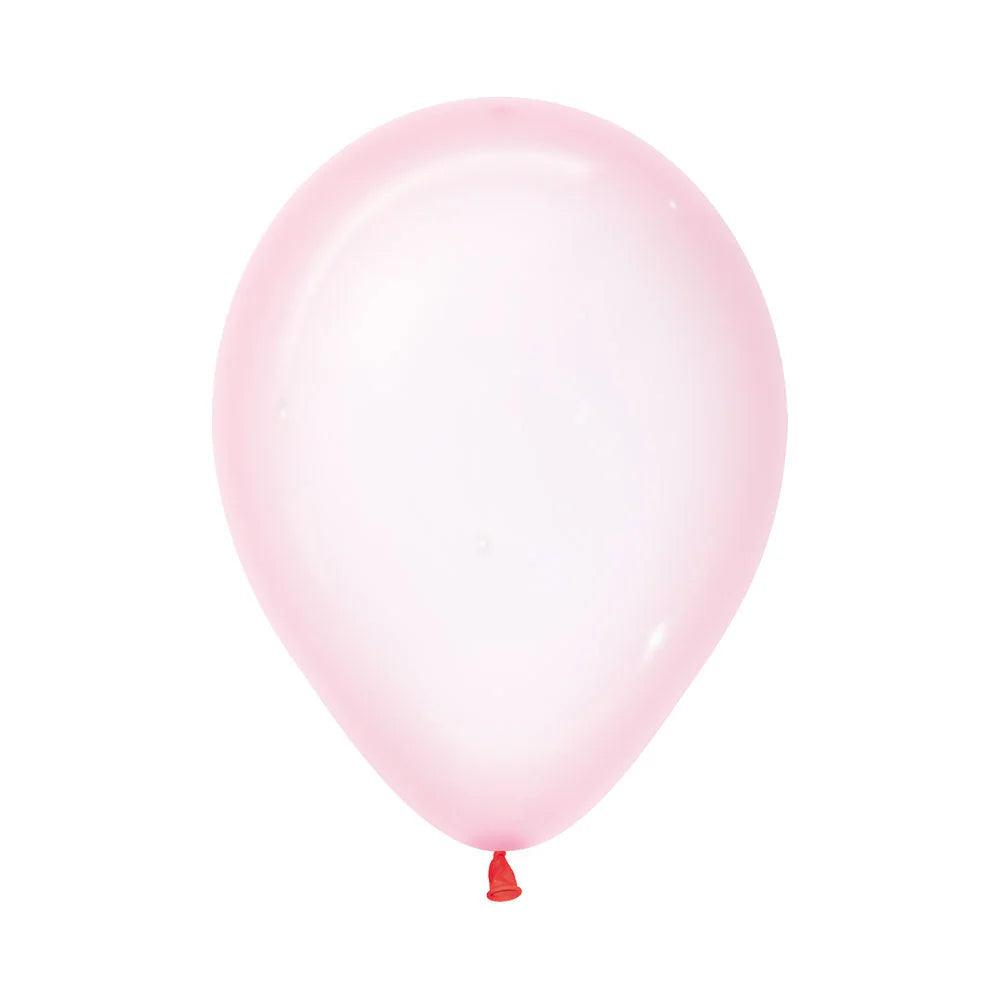 Sempertex Crystal Pastel Pink Latex Balloons– Balloon Supply